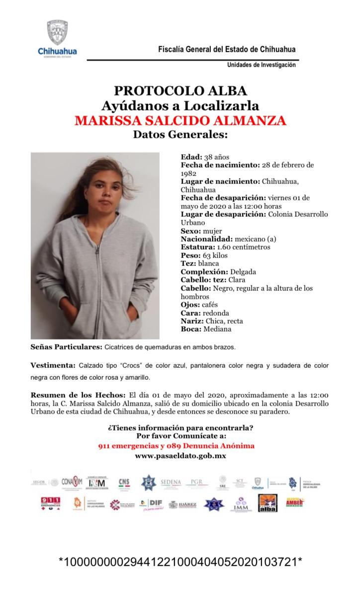 Activan Segunda Fase Del Protocolo Alba En Búsqueda De Marissa Omnia