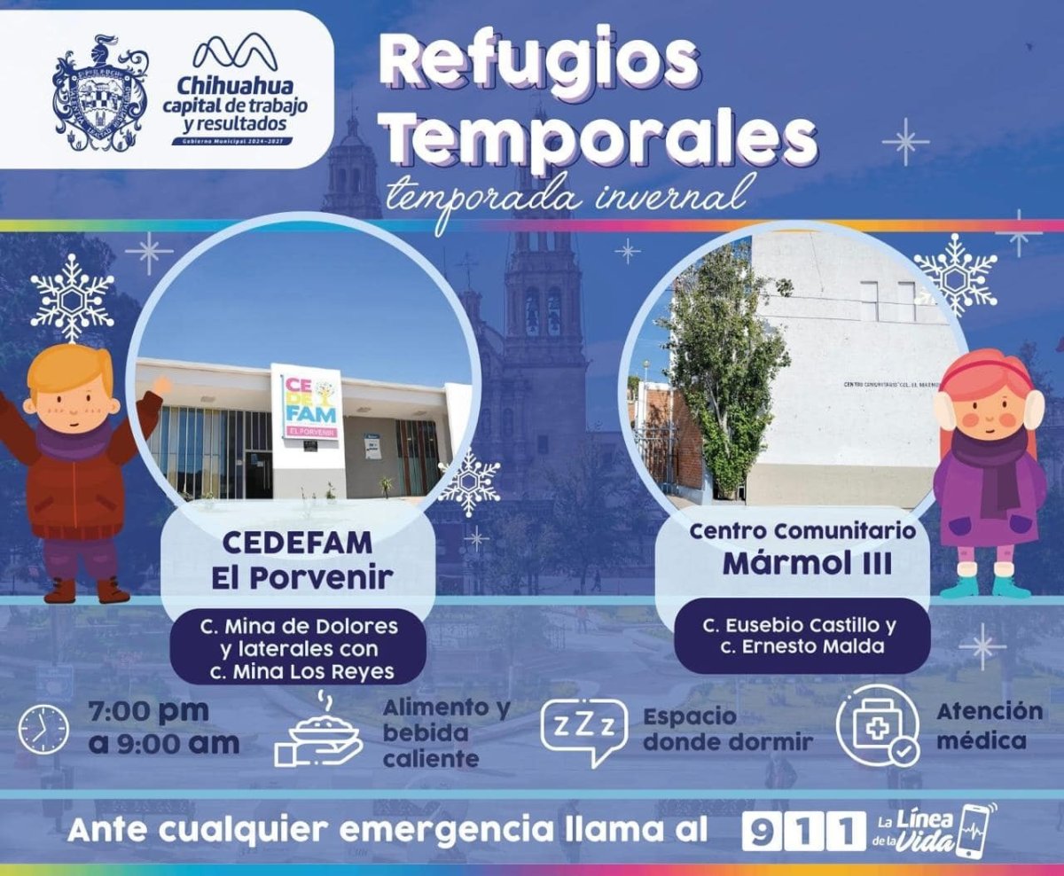 Regresan refugios temporales del Municipio a su horario habitual de 7:00 pm a 9:00 am | Omnia